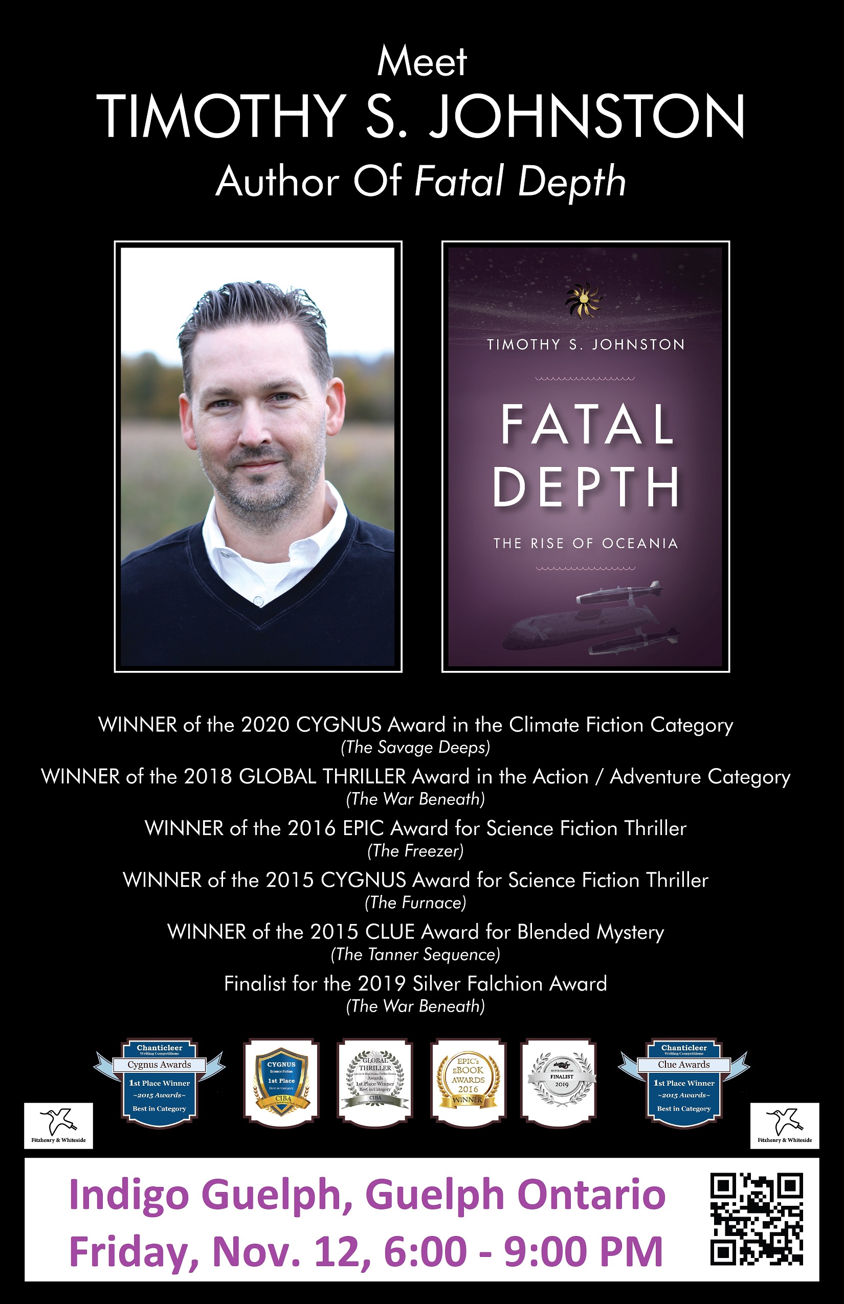 TSJ Book Signing at Indigo Guelph on Friday, November 12, 2021